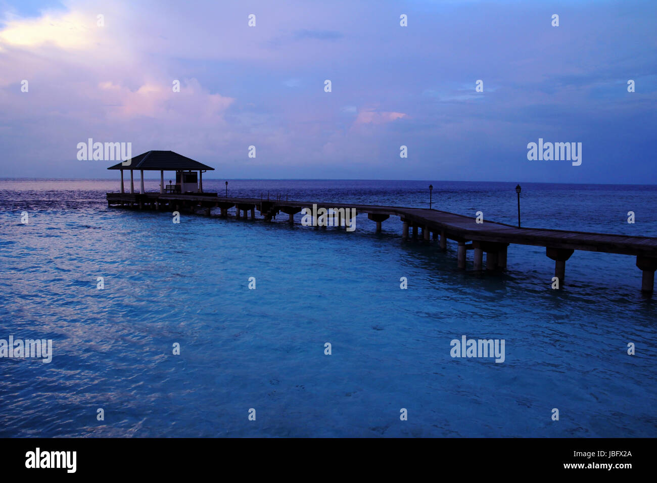 blue hour at sea Stock Photo - Alamy