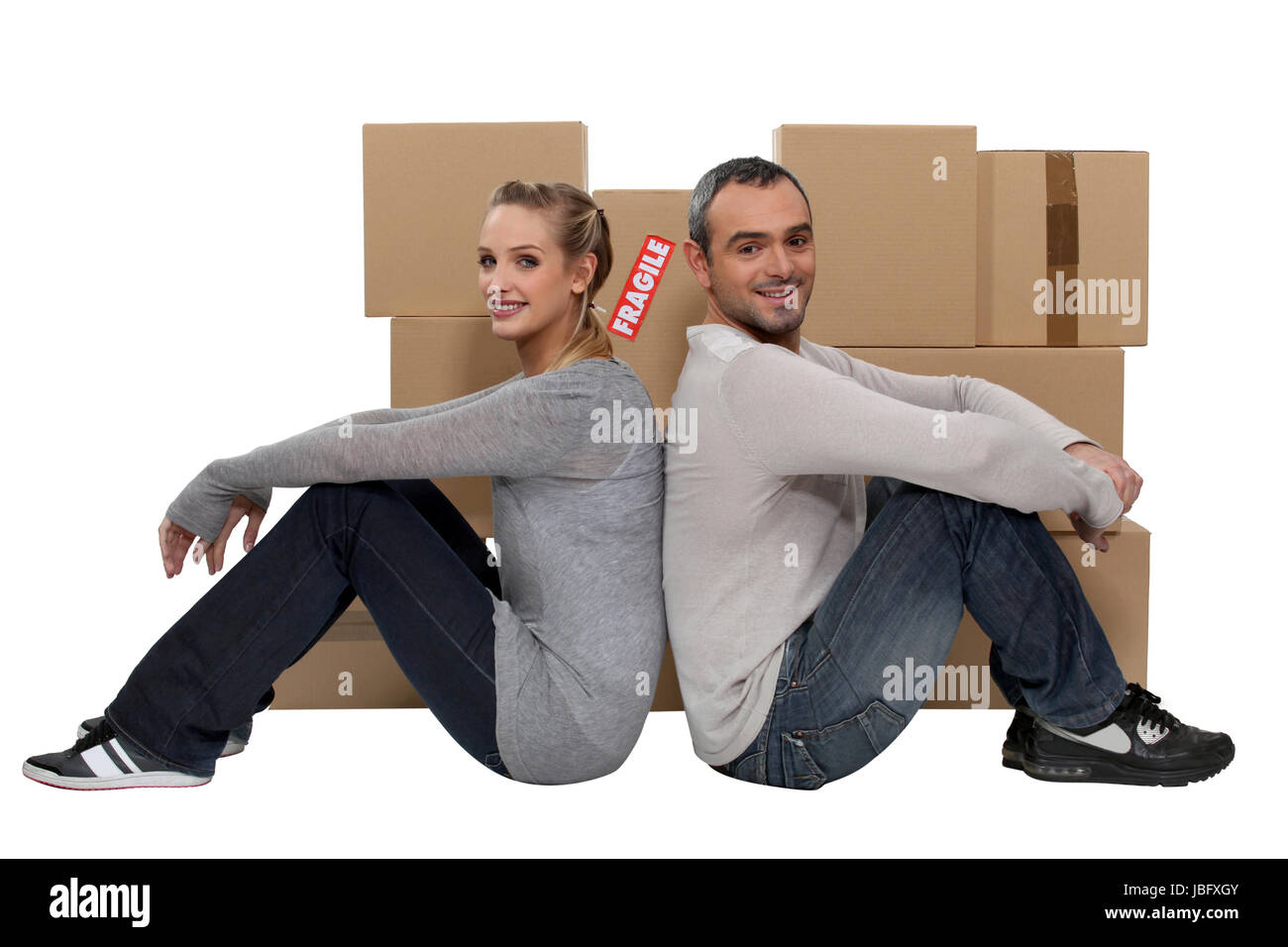 couple moving together Stock Photo - Alamy
