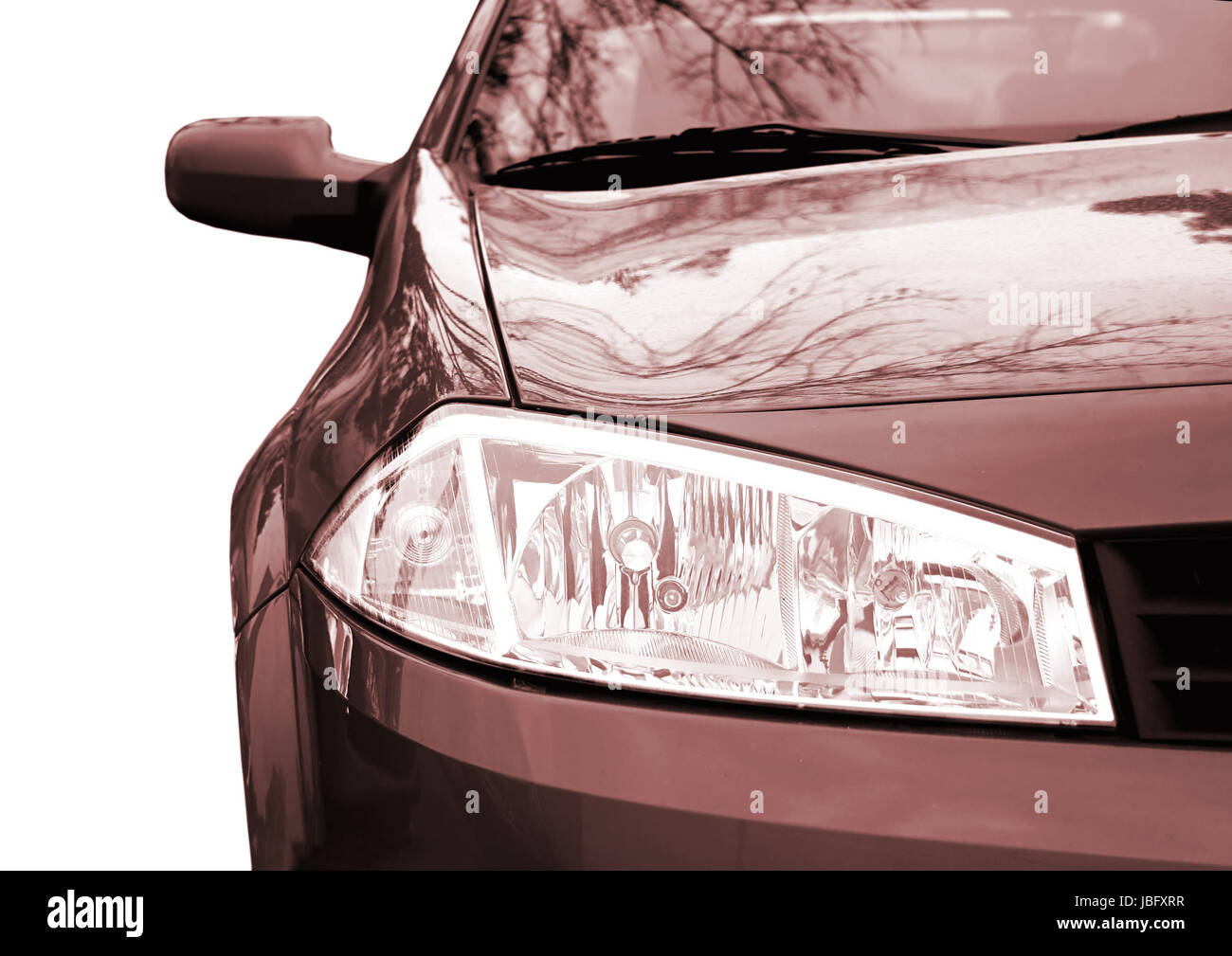 Red Sport Car - Front side, half Stock Photo - Alamy