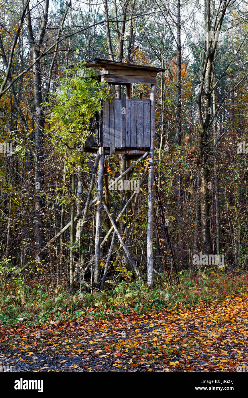 hunter high stand Stock Photo - Alamy