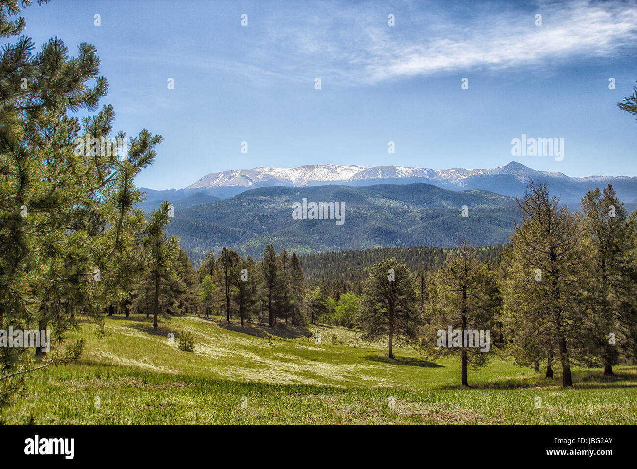 colorado landscape with mountains Stock Photo - Alamy