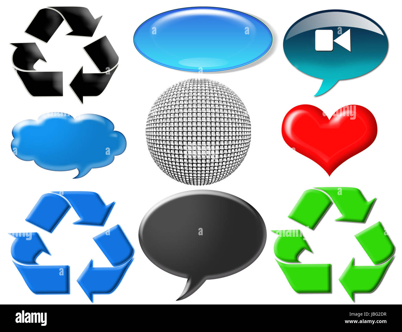 Speech bubbles ready for your text Stock Photo - Alamy