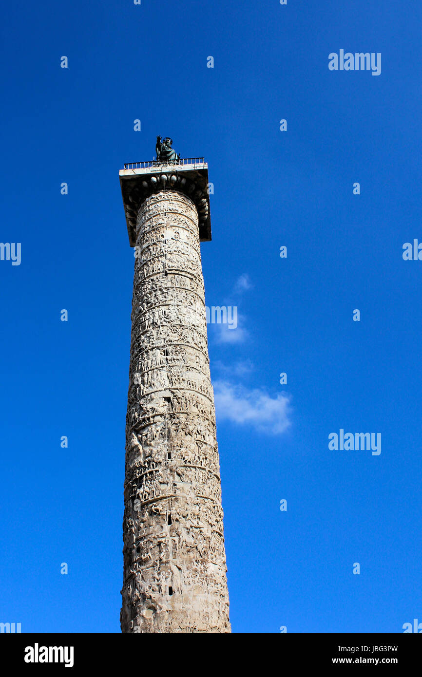 column of marcus aurelius Stock Photo - Alamy