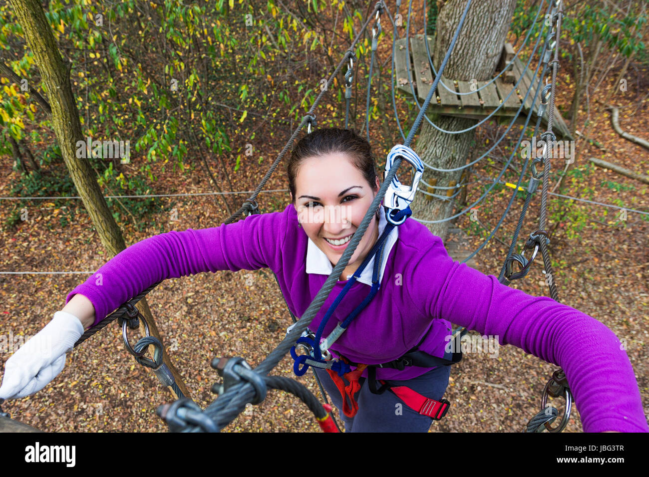 Woman brave enthusiastic clamber hi-res stock photography and images ...