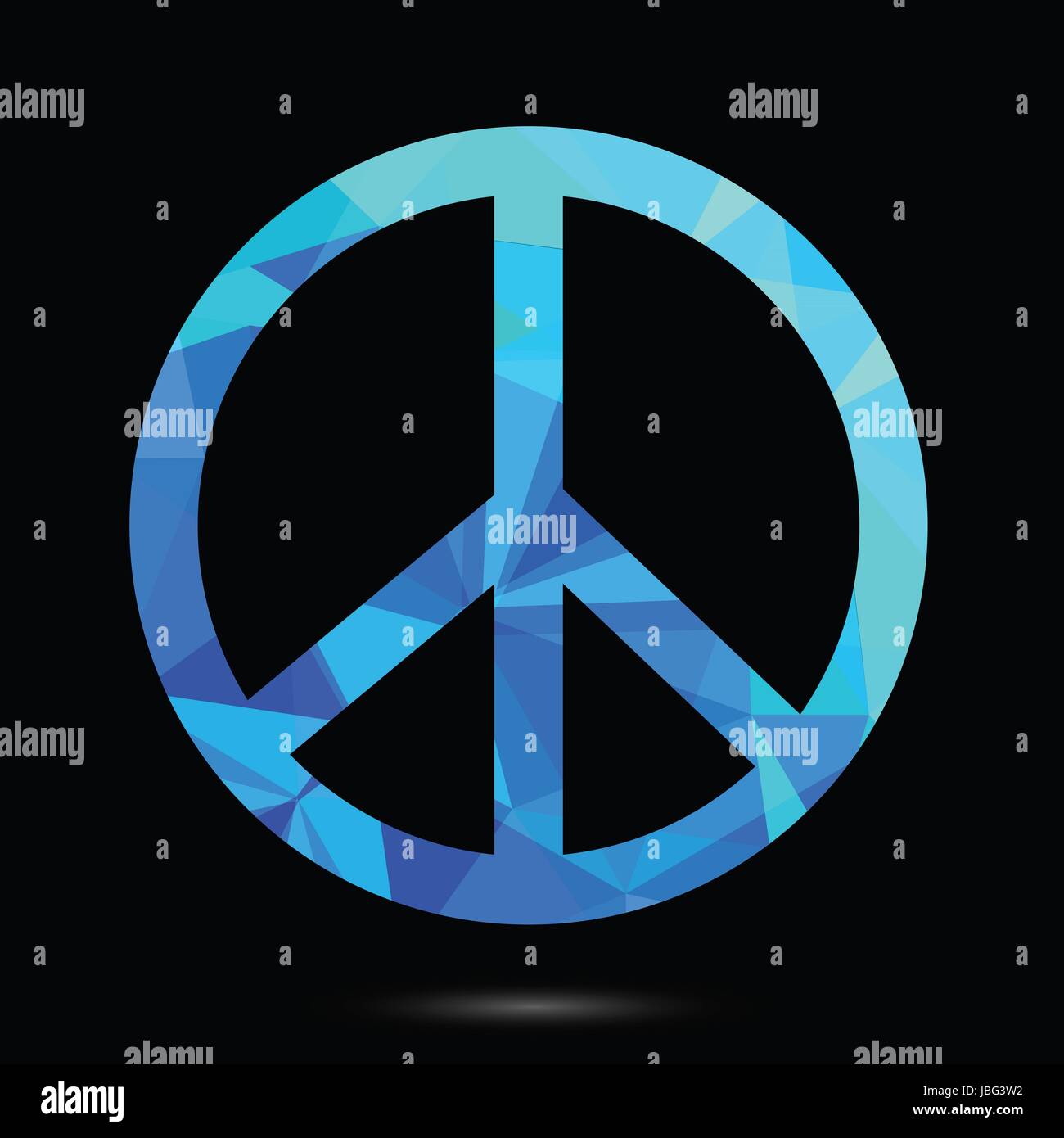 colorful illustration with pacific emblem on a black background for ...