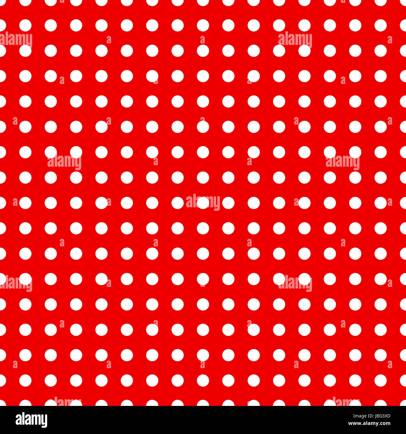 Seamless dotted pattern in red and white colors Stock Photo - Alamy