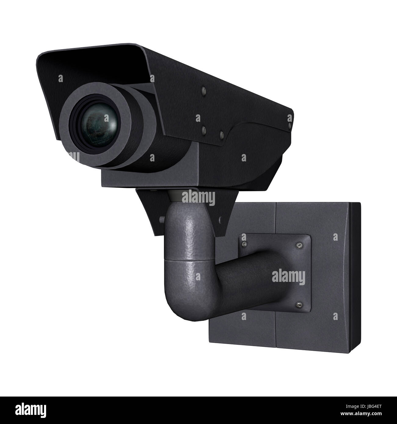 3D digital render of a security camera isolated on white background ...