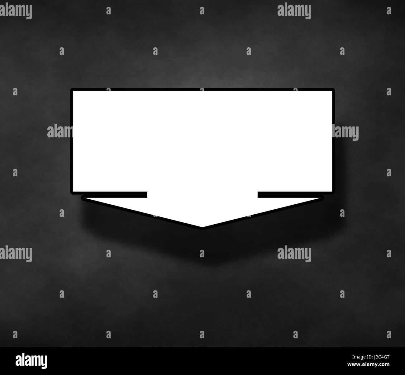 blank arrow and text area Stock Photo - Alamy