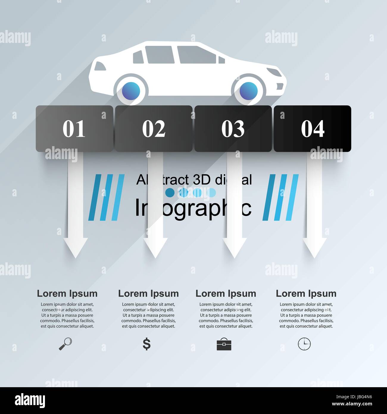 Road infographic design template and marketing icons. Car icon Stock ...