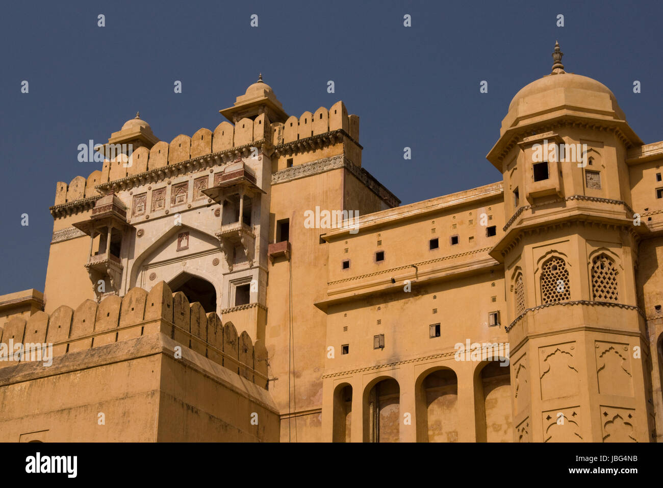 Suraj Pol. Imposing main entrance to Amber Fort. Historic building and ...