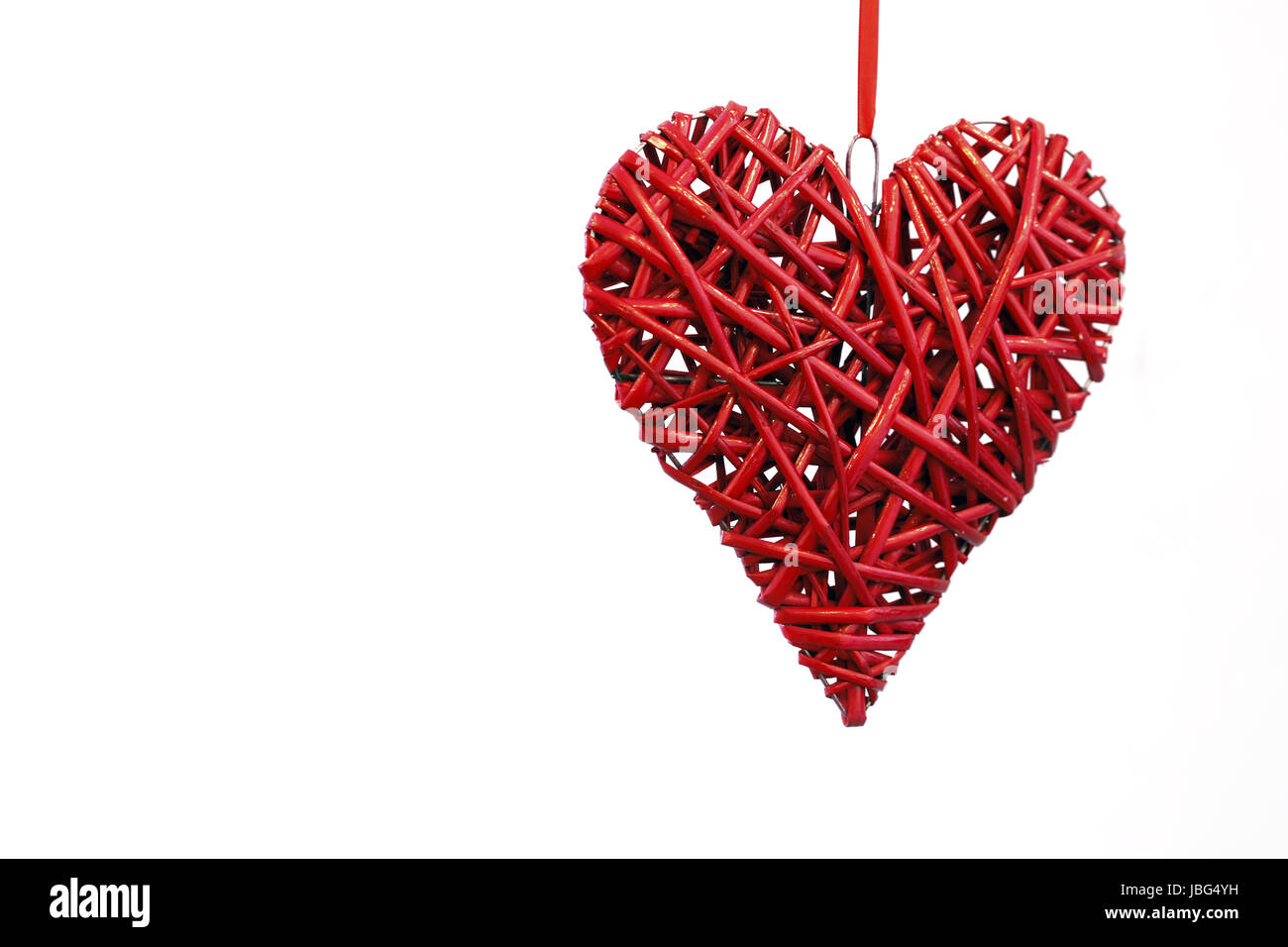 Hand made red heart - symbol of love Stock Photo - Alamy