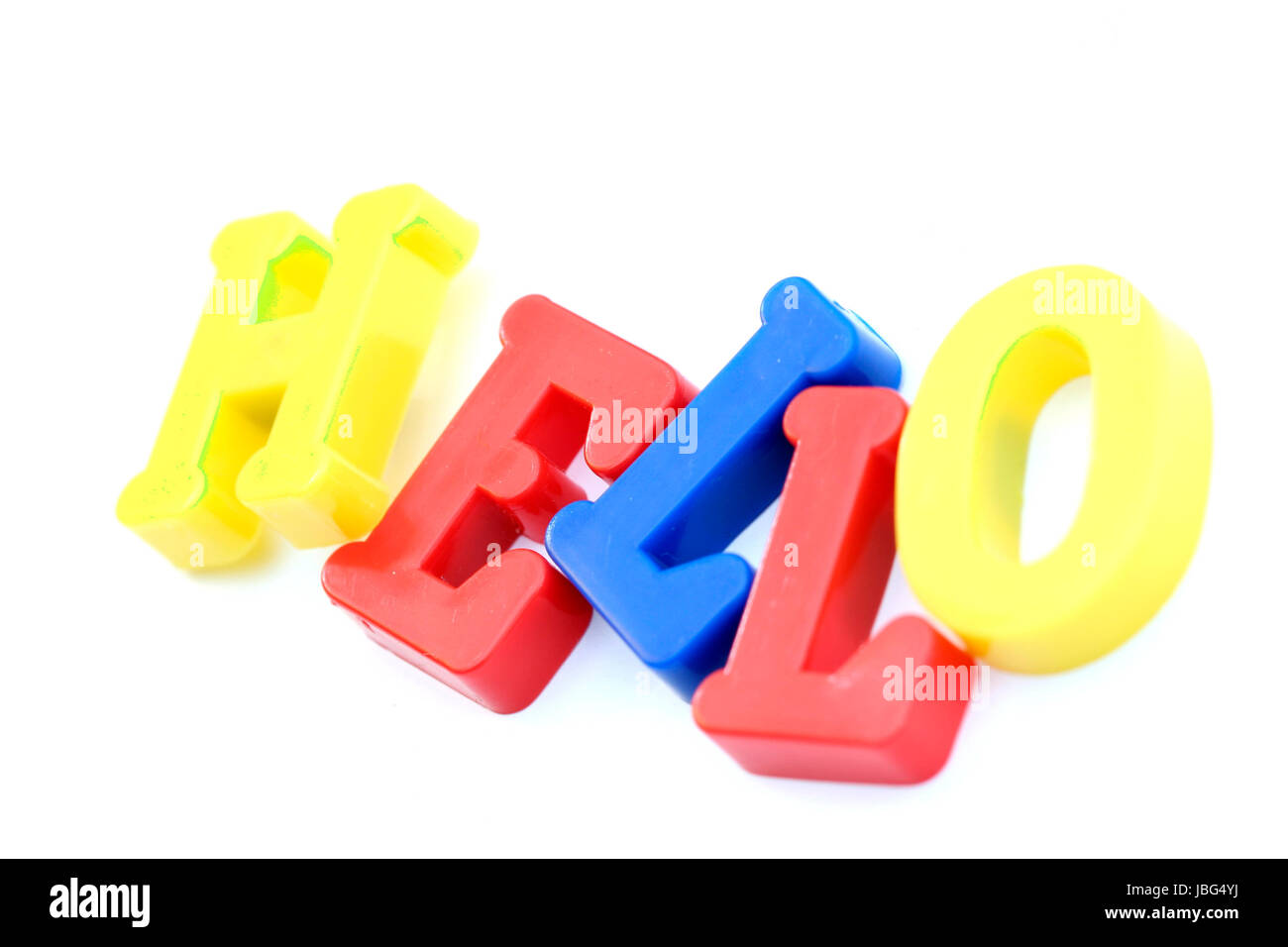 Close-up of letters. "Hello" word Stock Photo - Alamy