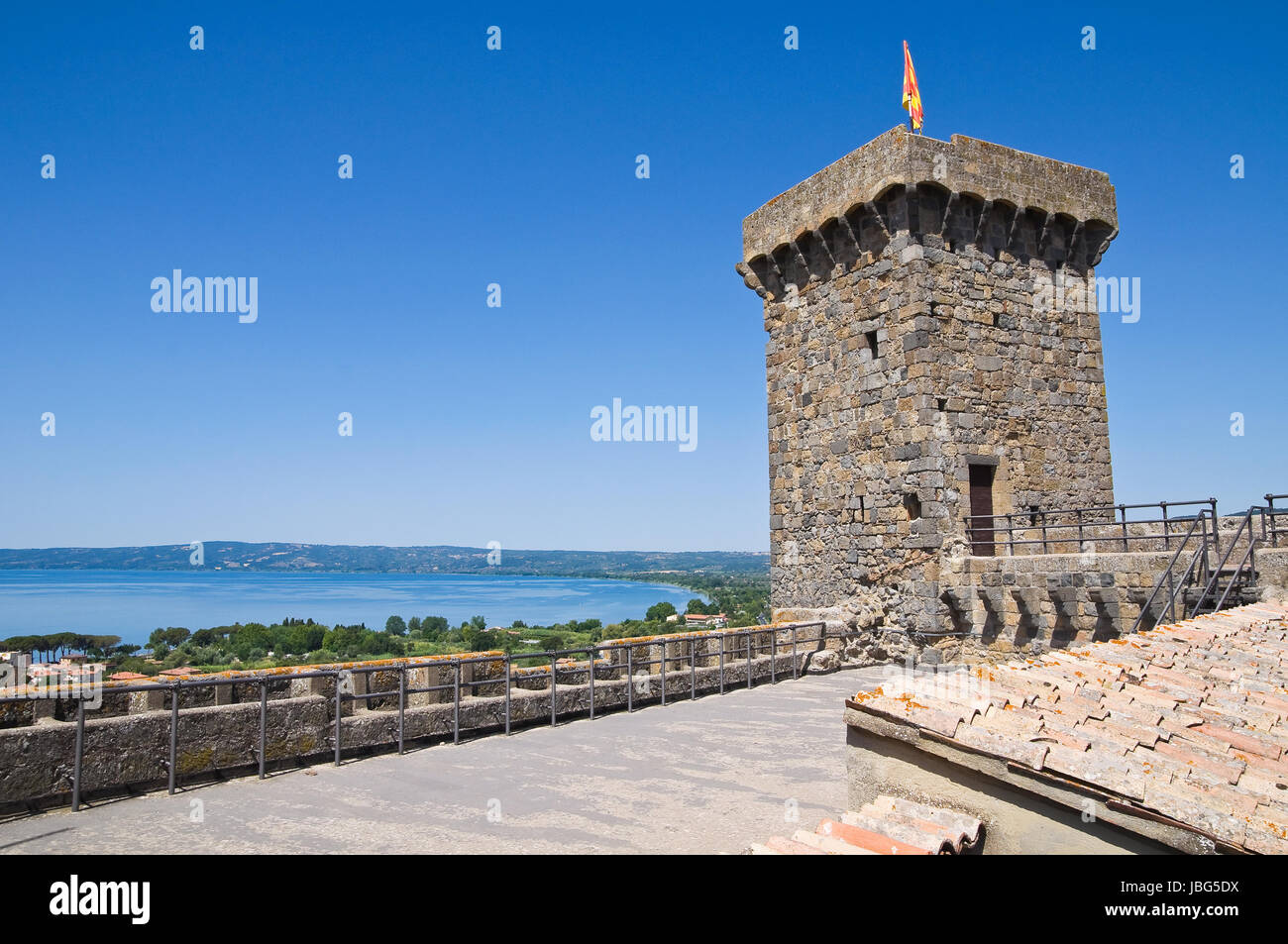Castle of Bolsena. Lazio. Italy Stock Photo - Alamy