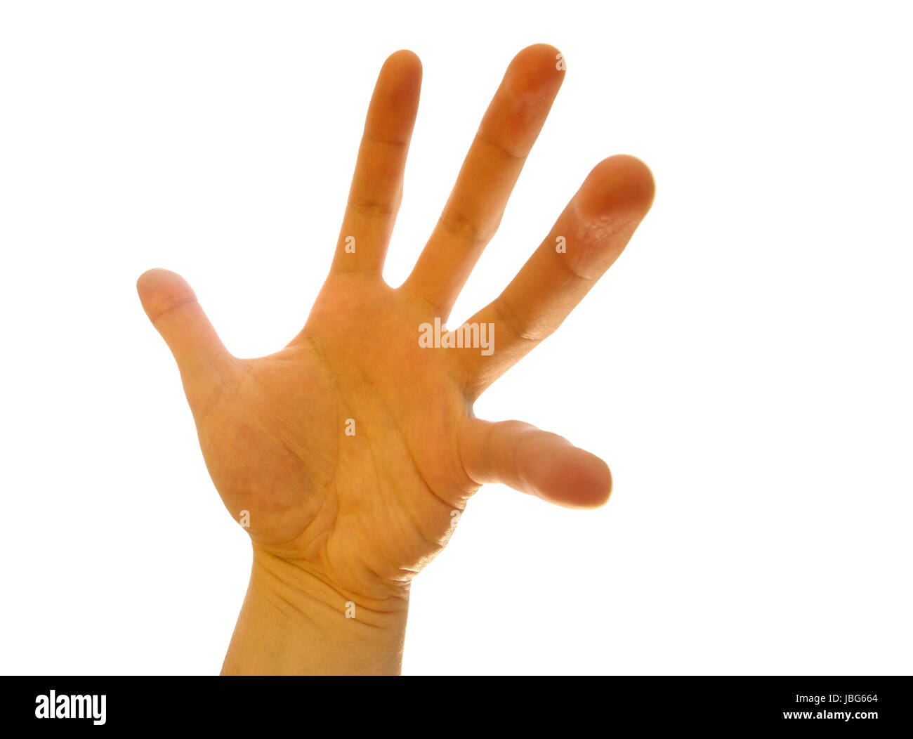 Contorted hand isolated on white Stock Photo - Alamy