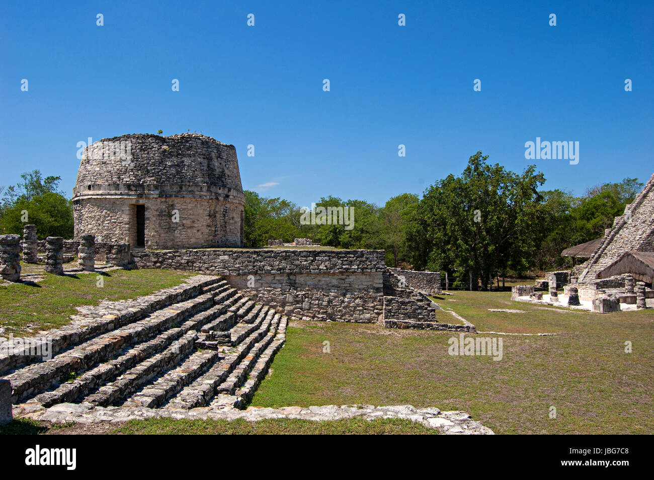 Mayan Ruins, Mayapan, Yucatan, Mexico Stock Photo - Alamy