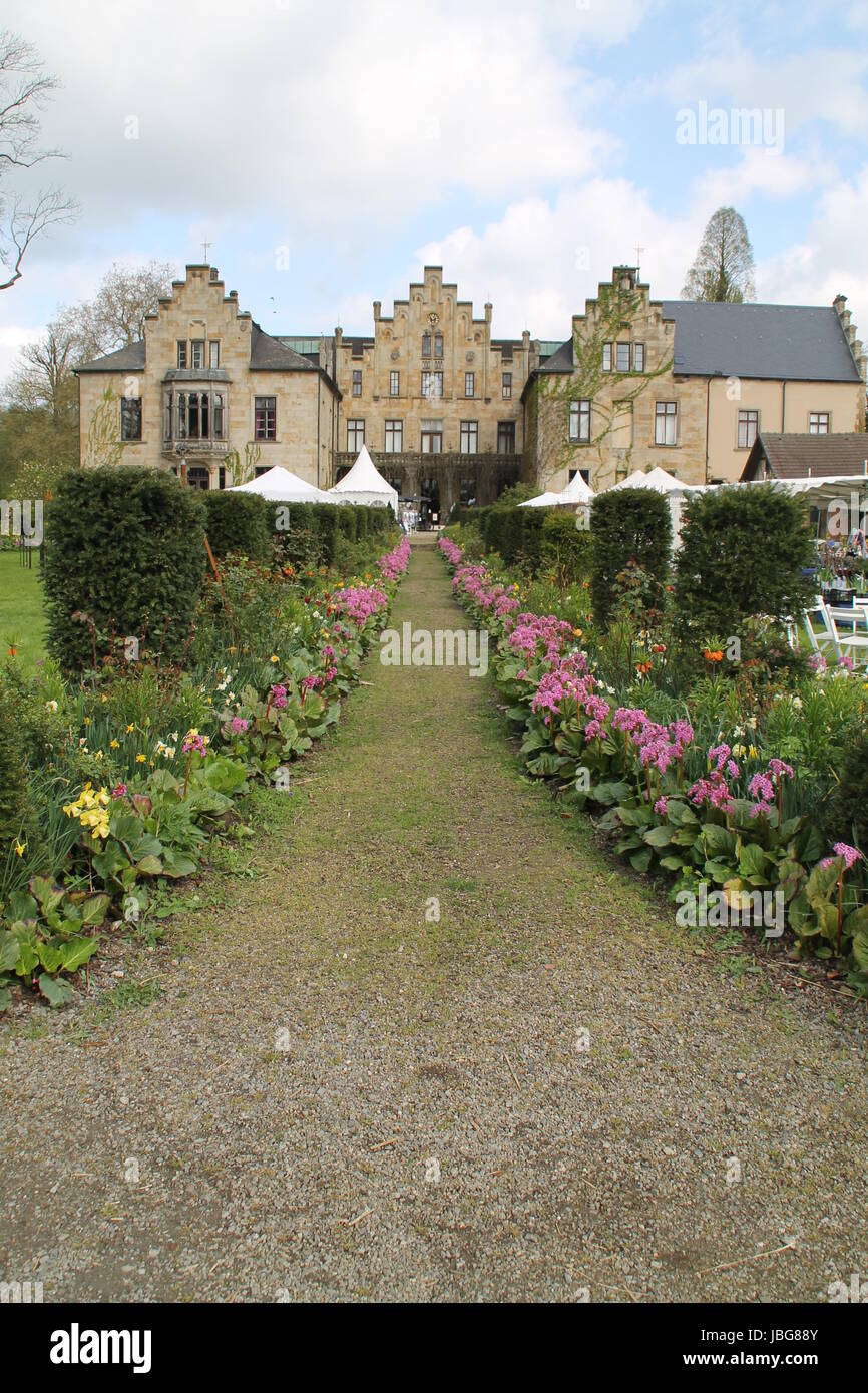 a castle garden Stock Photo - Alamy