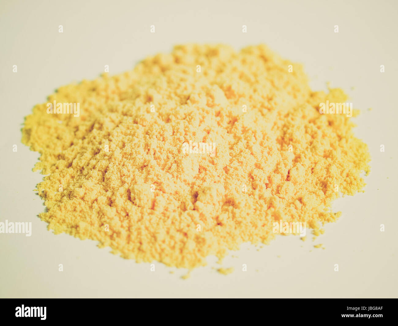 Vintage retro looking Heap of yellow fine mustard powder spice Stock ...
