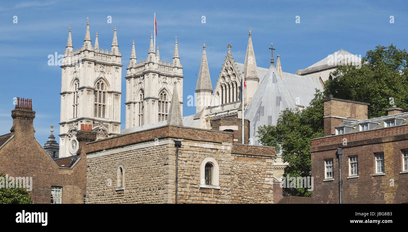 The Westminster Abbey church in London UK Stock Photo - Alamy