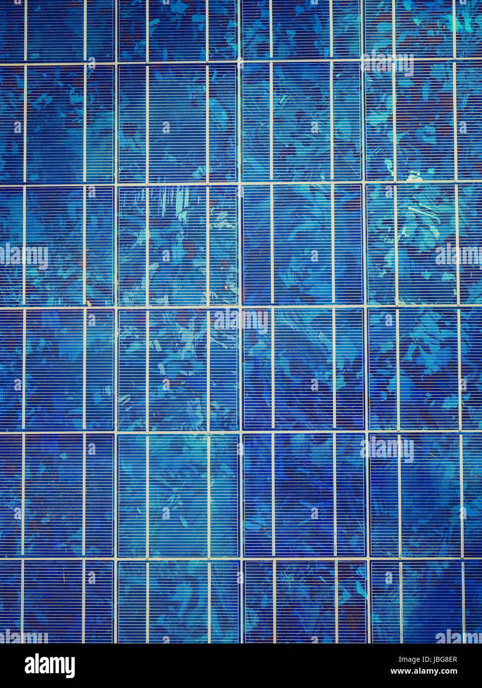 Vintage looking Solar panel for renewable electric power production ...