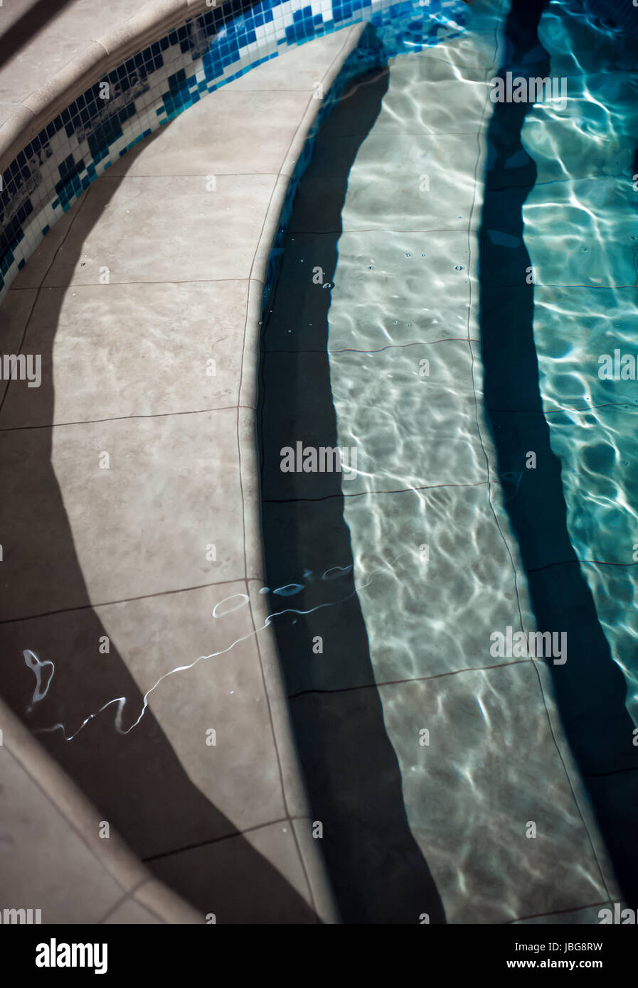 Closeup photo of steps in swimming pool Stock Photo - Alamy