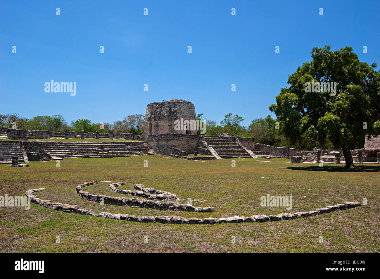 Mayan Ruins, Mayapan, Yucatan, Mexico Stock Photo - Alamy