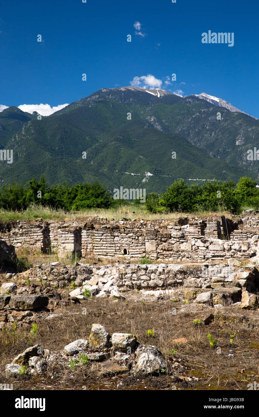 Ancient ruins in Dion, Greece Stock Photo - Alamy