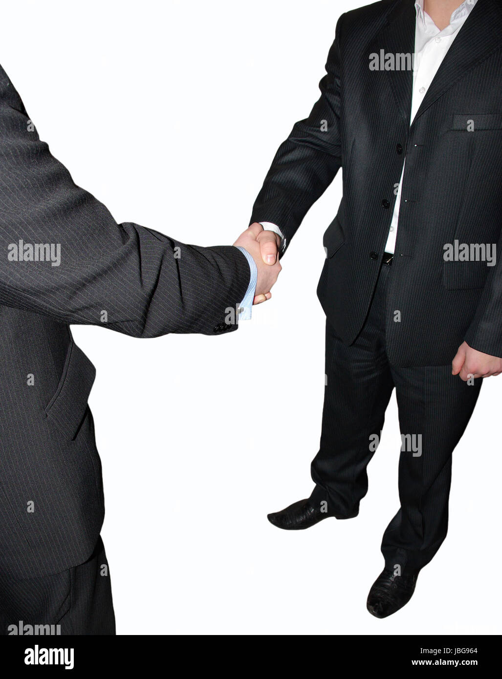 handshake on a white background Stock Photo - Alamy