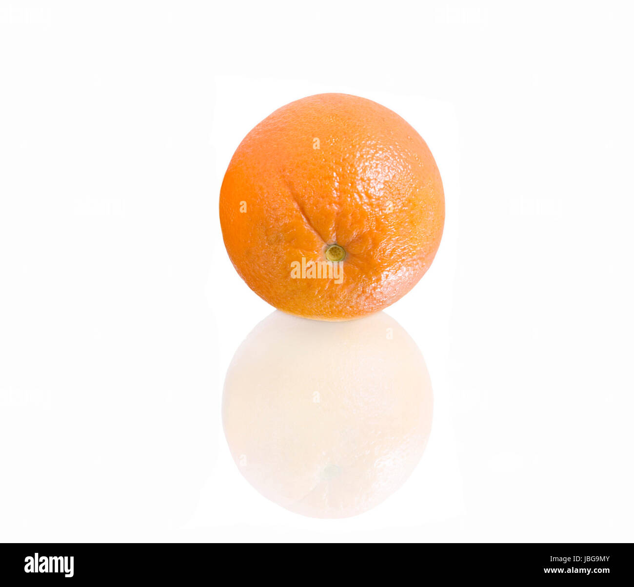 one orange isolated on white Stock Photo - Alamy