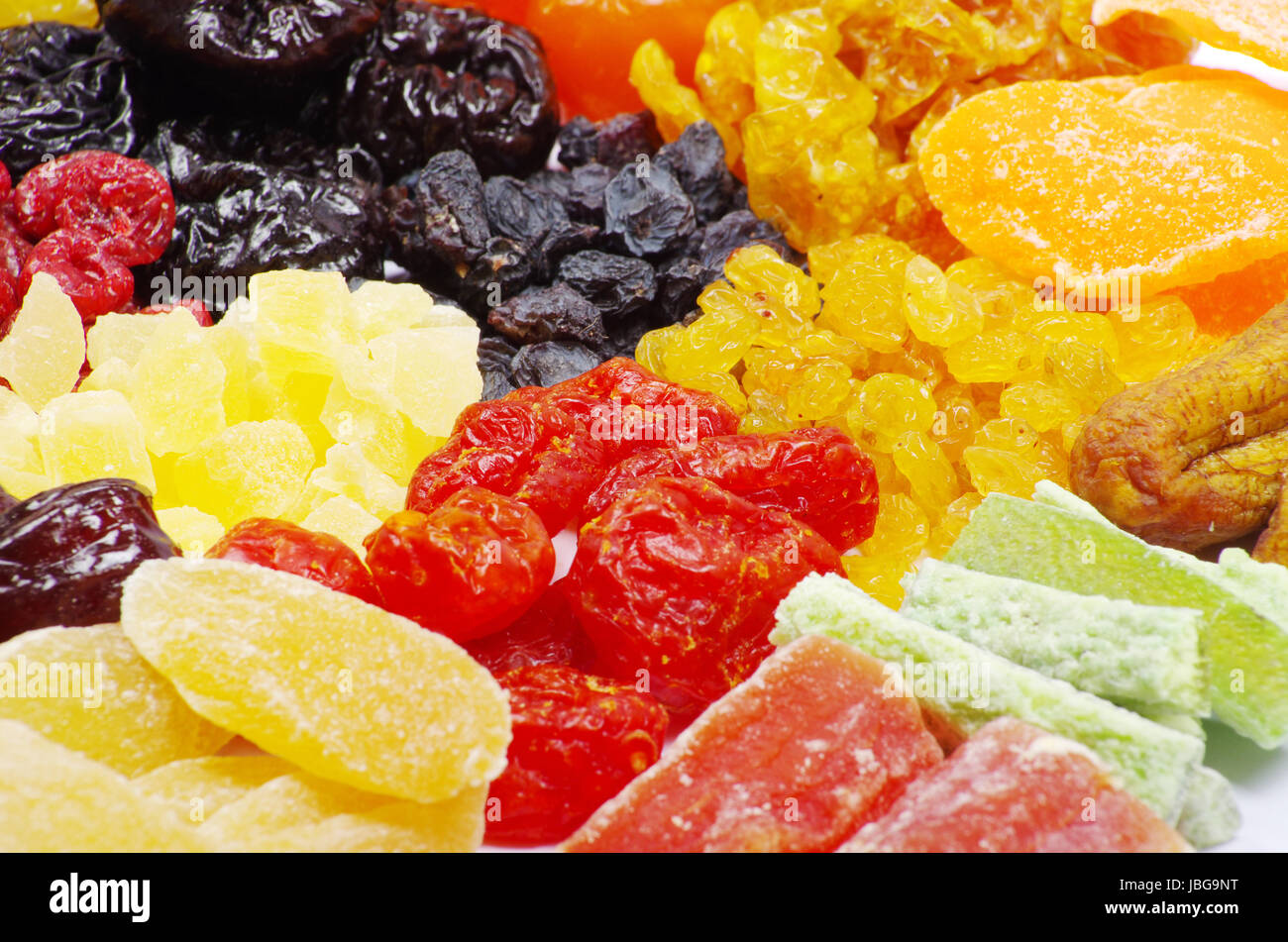 Background made of assorted dried fruits Stock Photo - Alamy