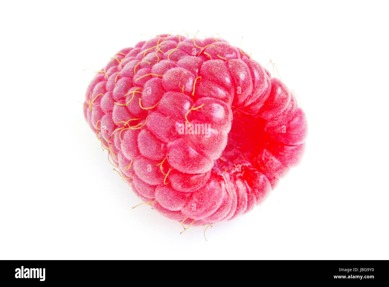 Ripe raspberry isolated on a white background Stock Photo - Alamy