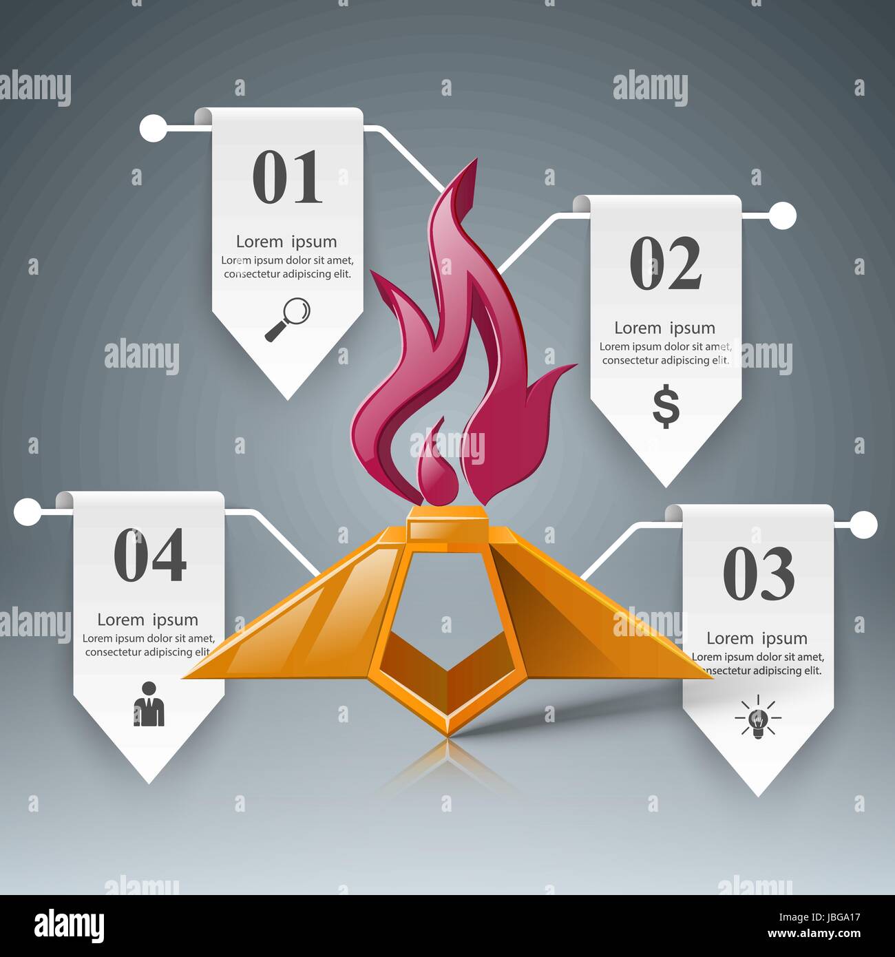 The eternal flame Stock Vector Images - Alamy