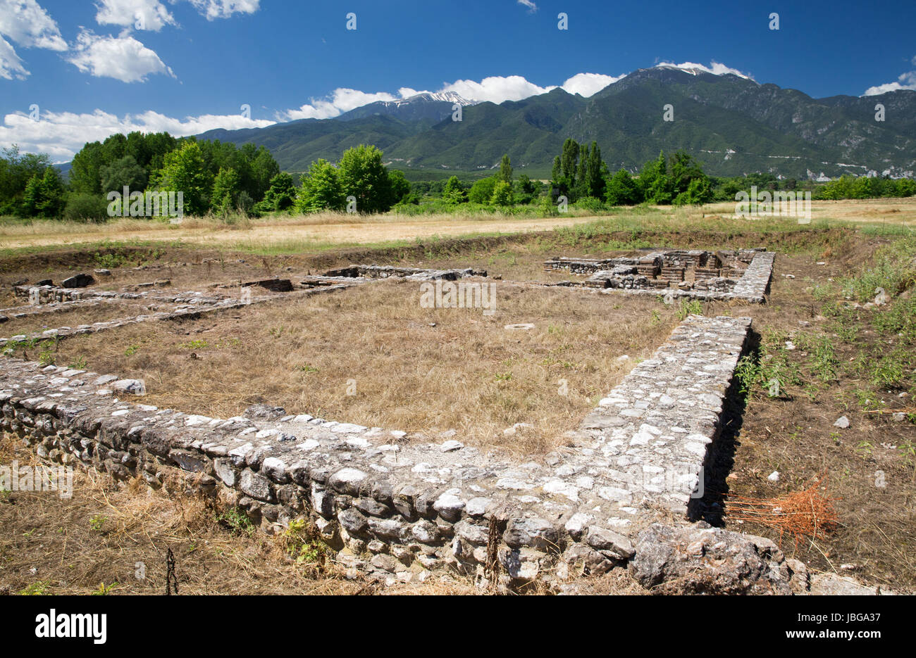 Ancient ruins in Dion, Greece Stock Photo - Alamy