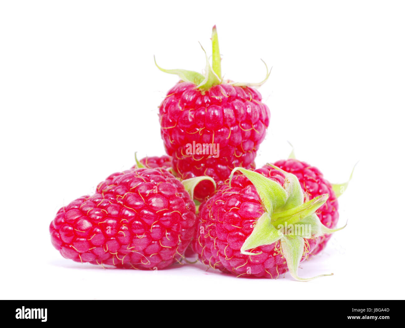 fresh raspberry closeup isolated on white background Stock Photo - Alamy