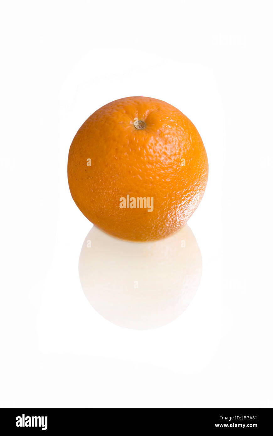 one orange isolated on white Stock Photo - Alamy