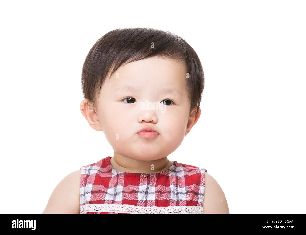 Asia baby girl pout lip Stock Photo - Alamy