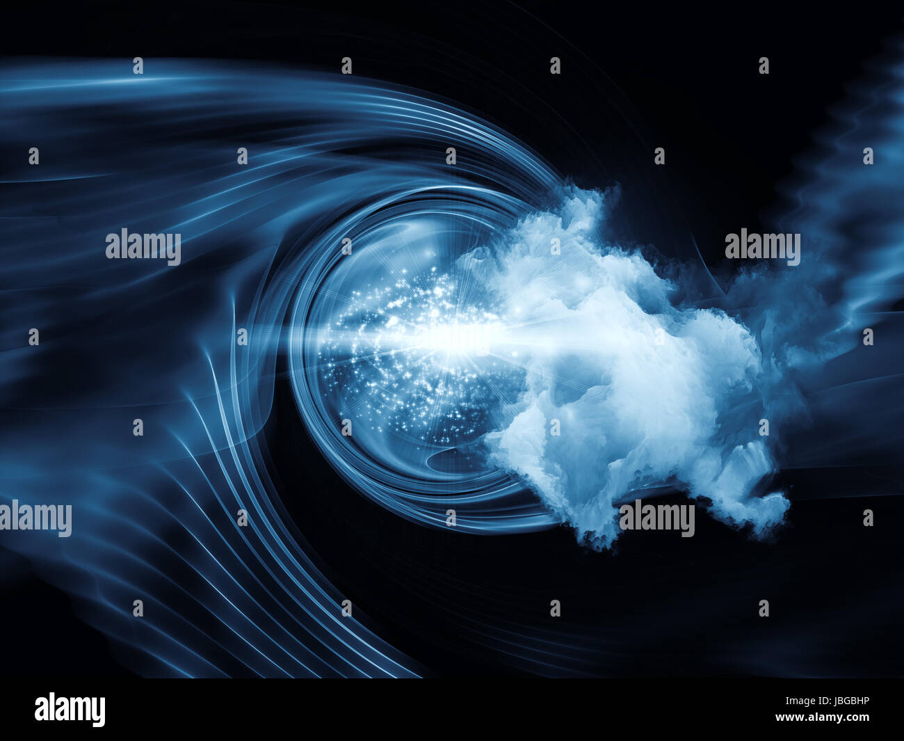 Space Vortex series. Background design of translucent vortex, fractal ...