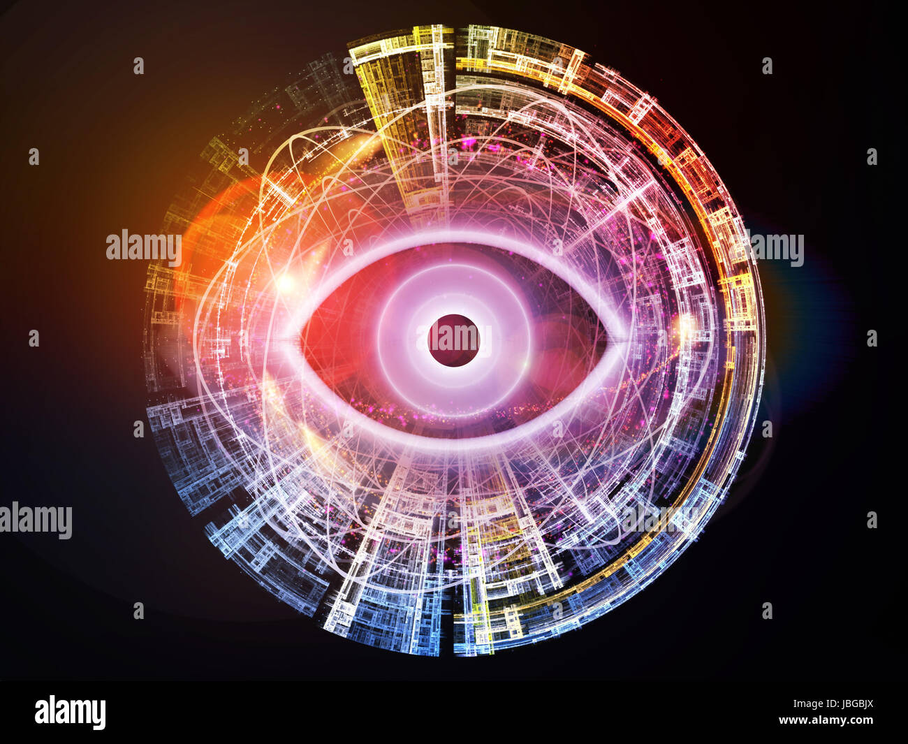 Eye Particle series. Interplay of eye shape and fractal elements on the ...