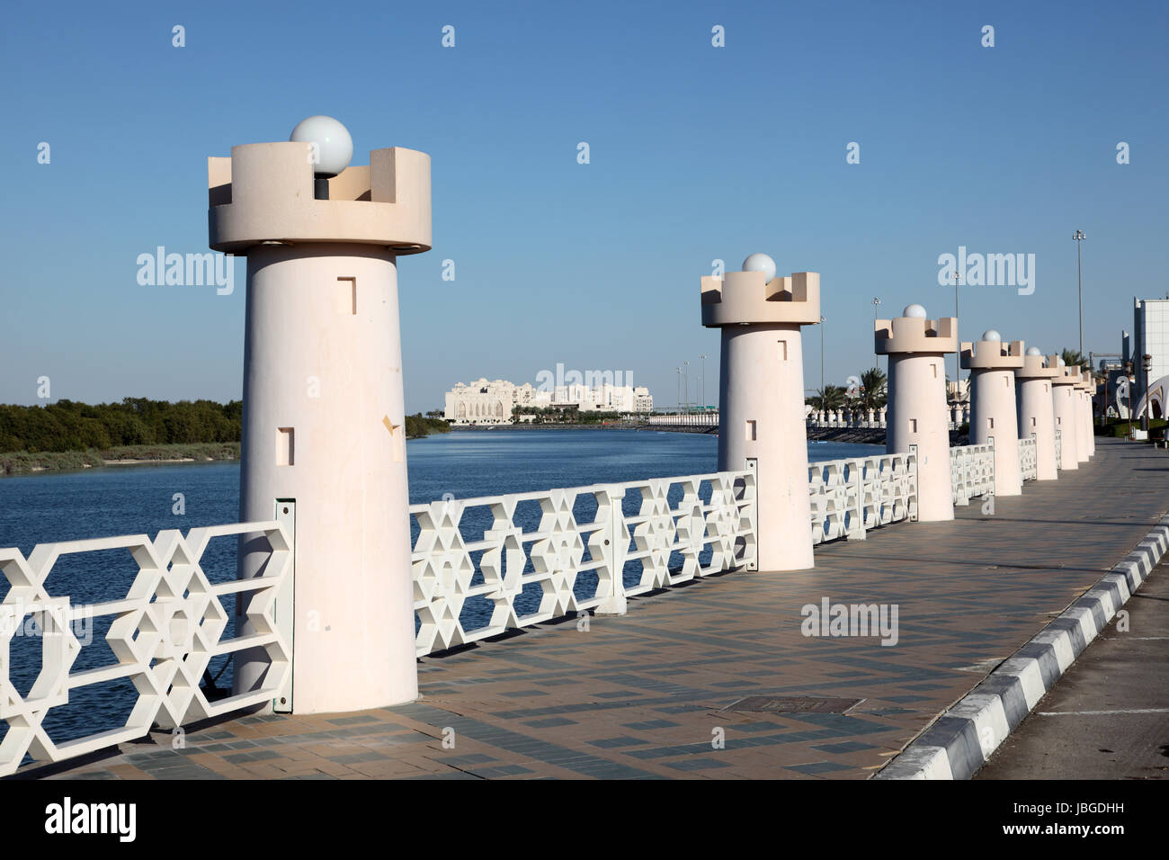 Corniche in Abu Dhabi, United Arab Emirates Stock Photo - Alamy