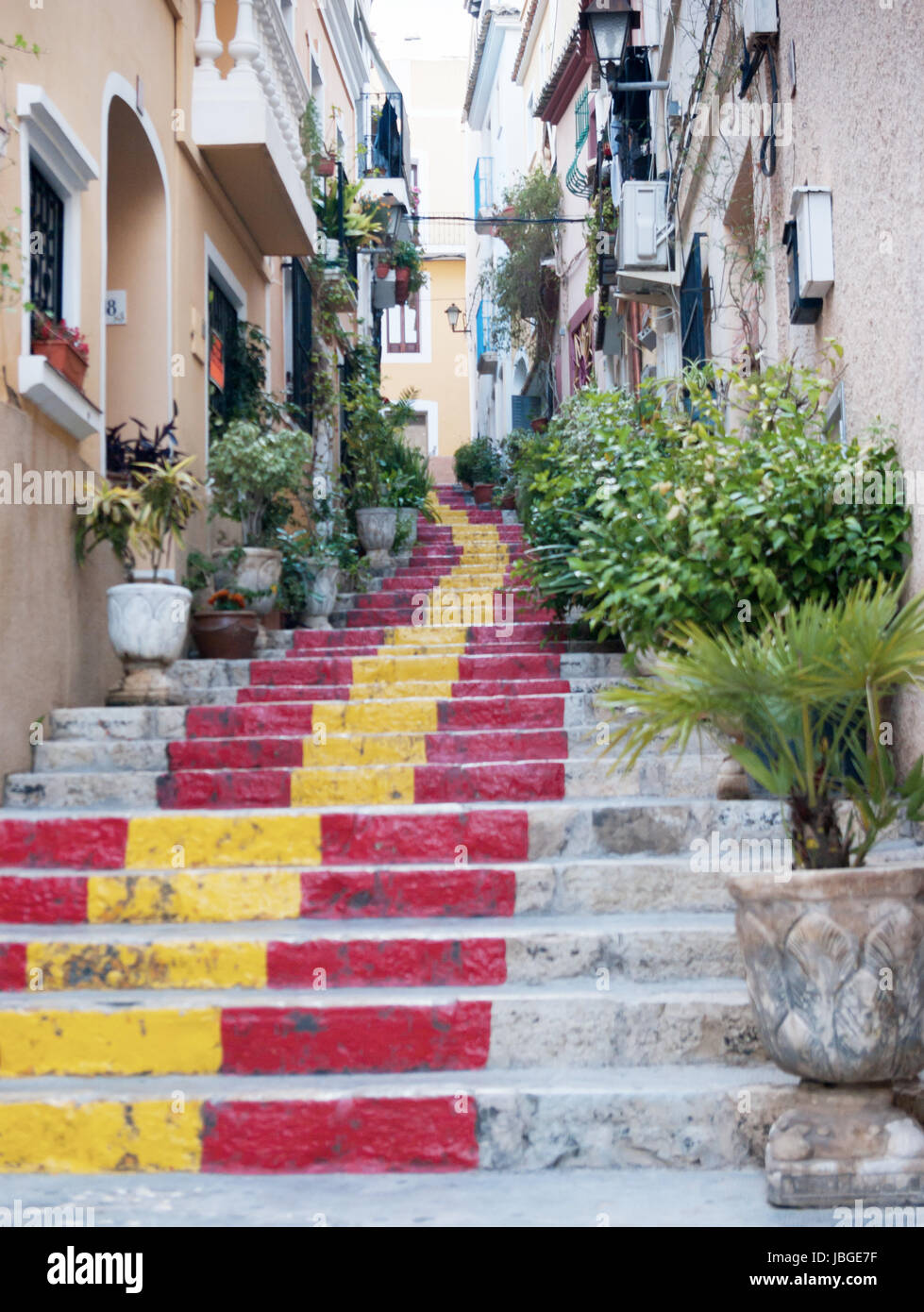 spanish steps in calpe Stock Photo - Alamy