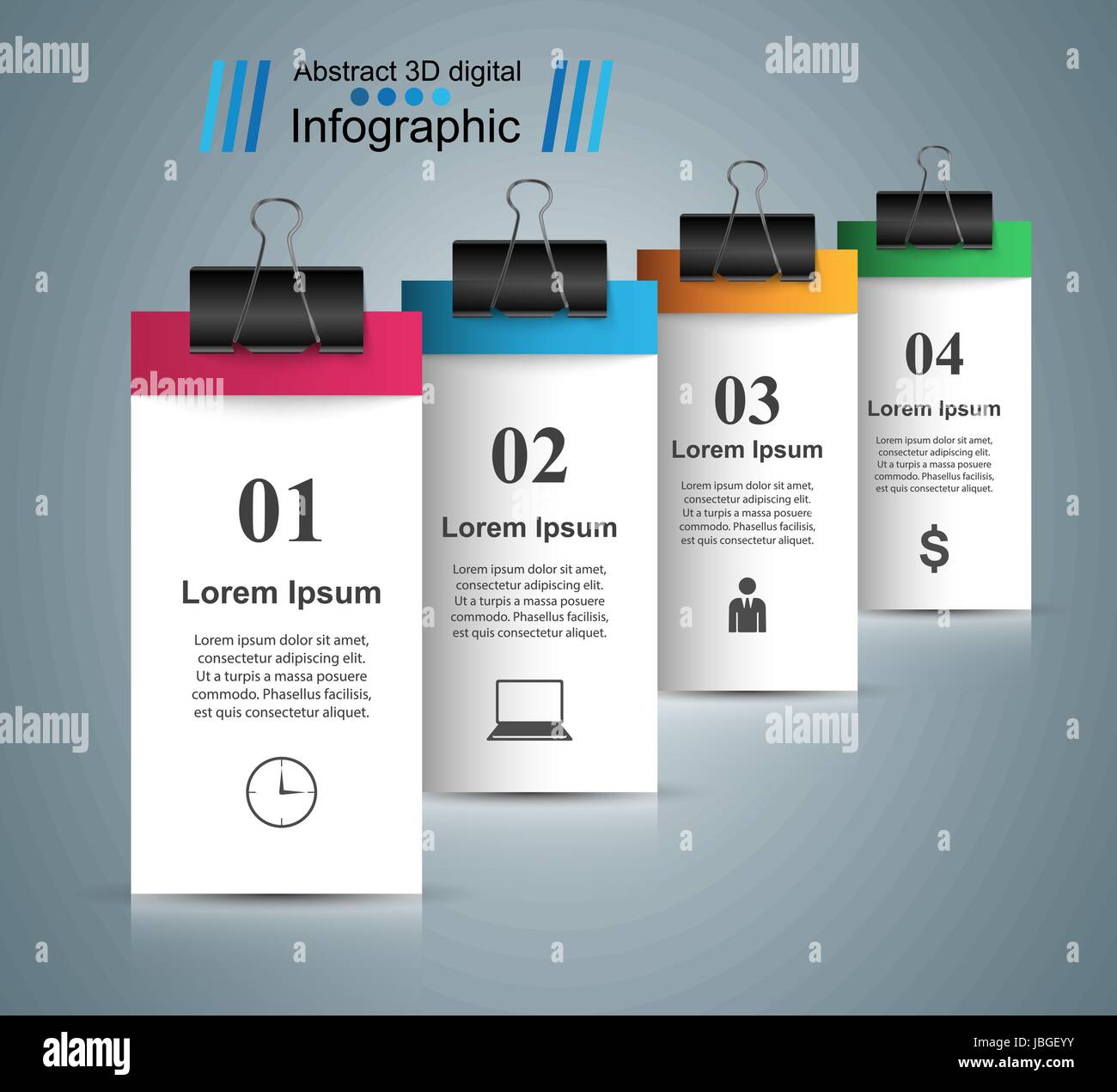 Abstract 3D digital illustration Infographic Stock Vector Image & Art ...