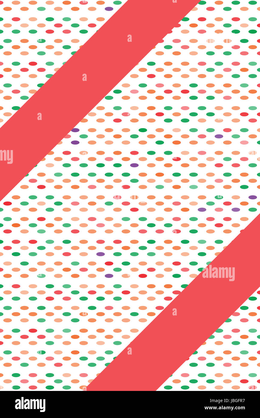 Vector illustration. Card design with dots and frame Stock Photo - Alamy
