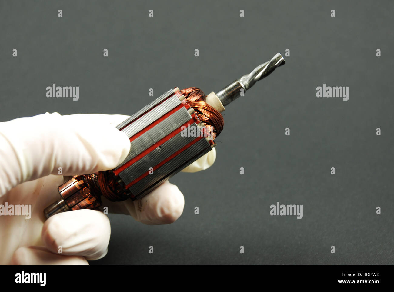 stock pictures of interior parts of an AC motor Stock Photo - Alamy