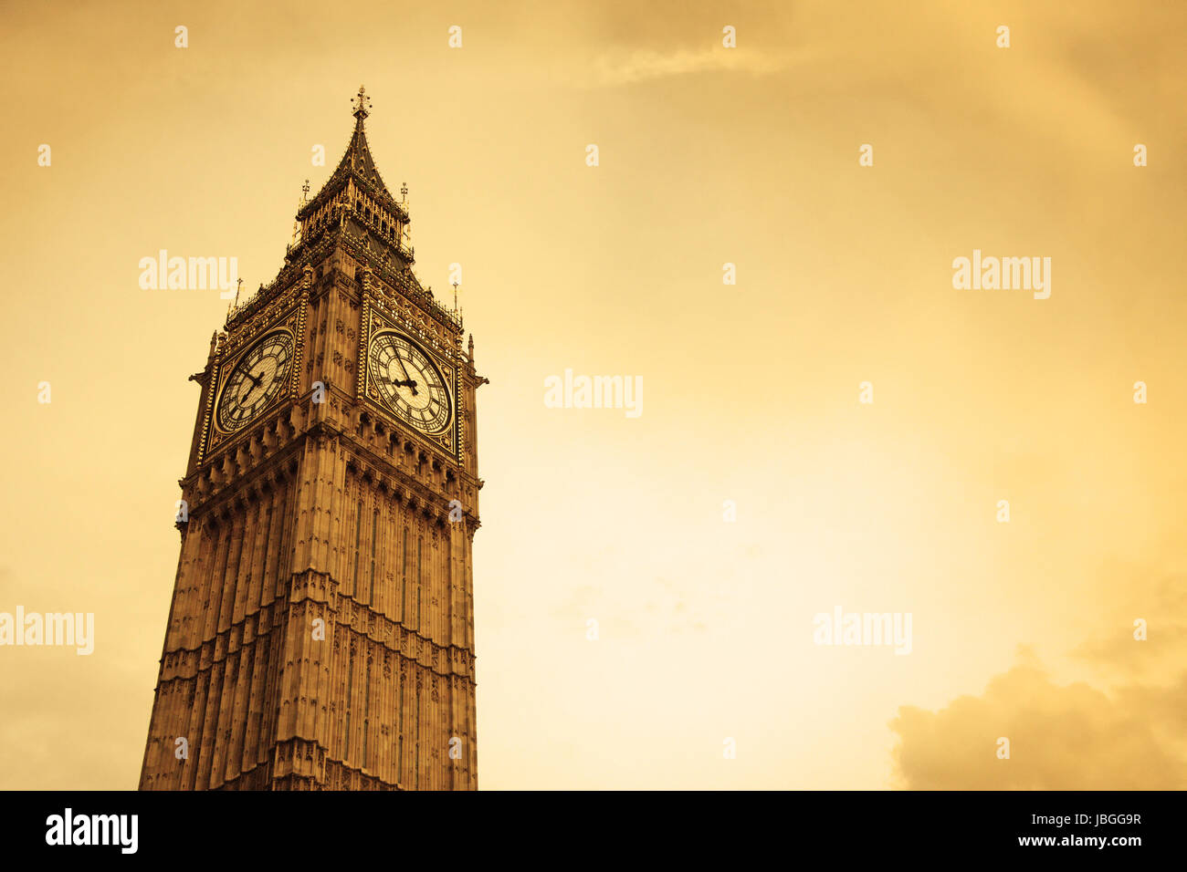 Big Ben in London, UK, with copy space Stock Photo - Alamy