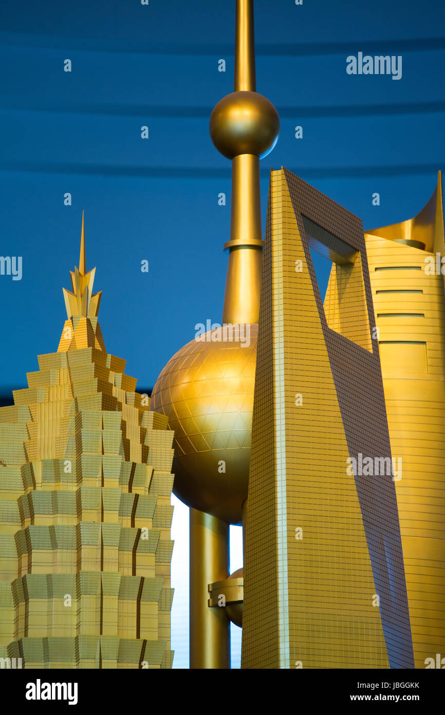 Enormous scale model of the future Shanghai at the Shanghai Urban ...