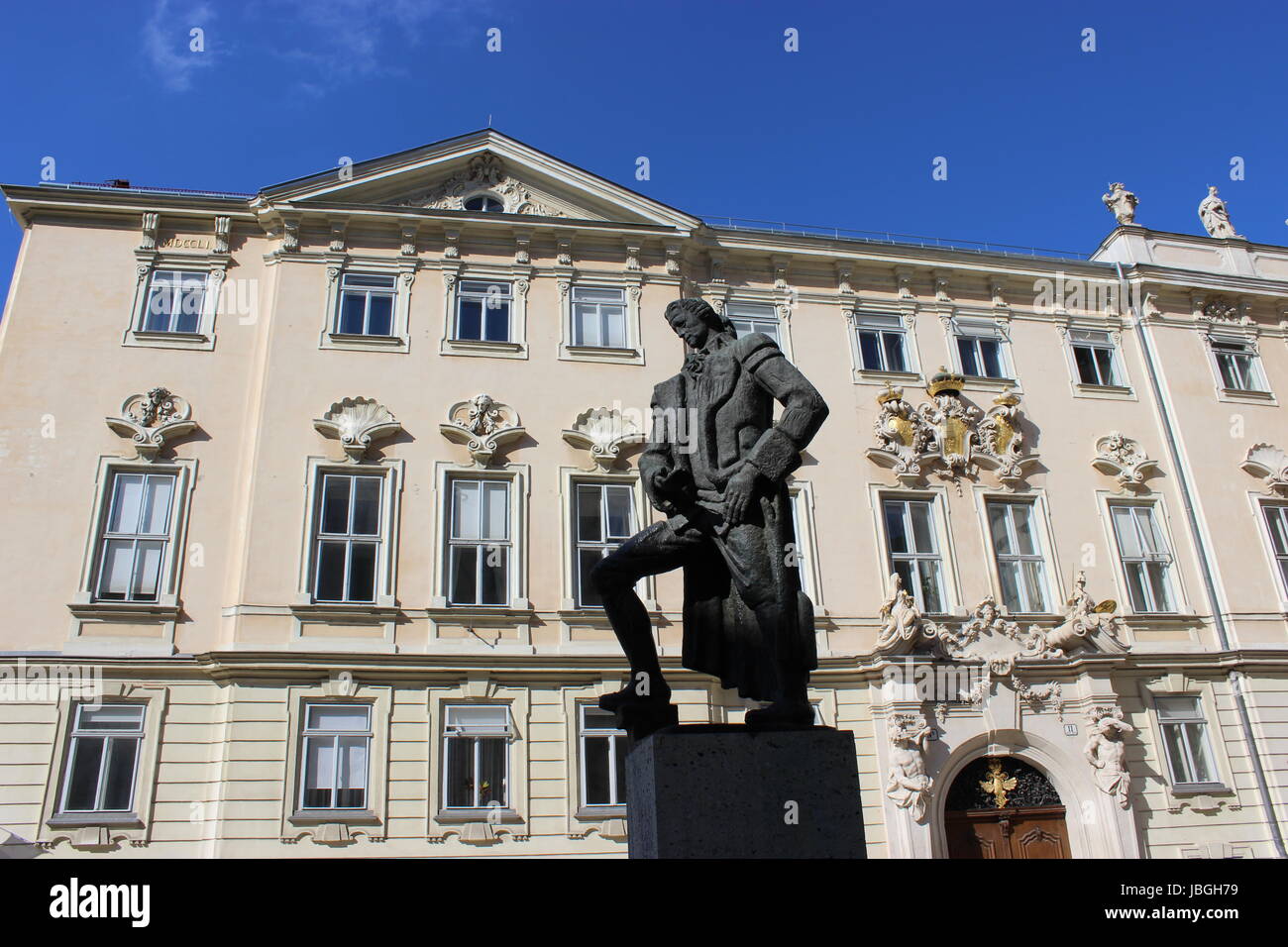 Wien. Lessing Statue am Judenplatz Stock Photo - Alamy