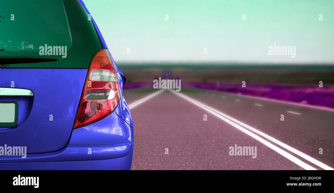 Car runing on the highway Stock Photo - Alamy