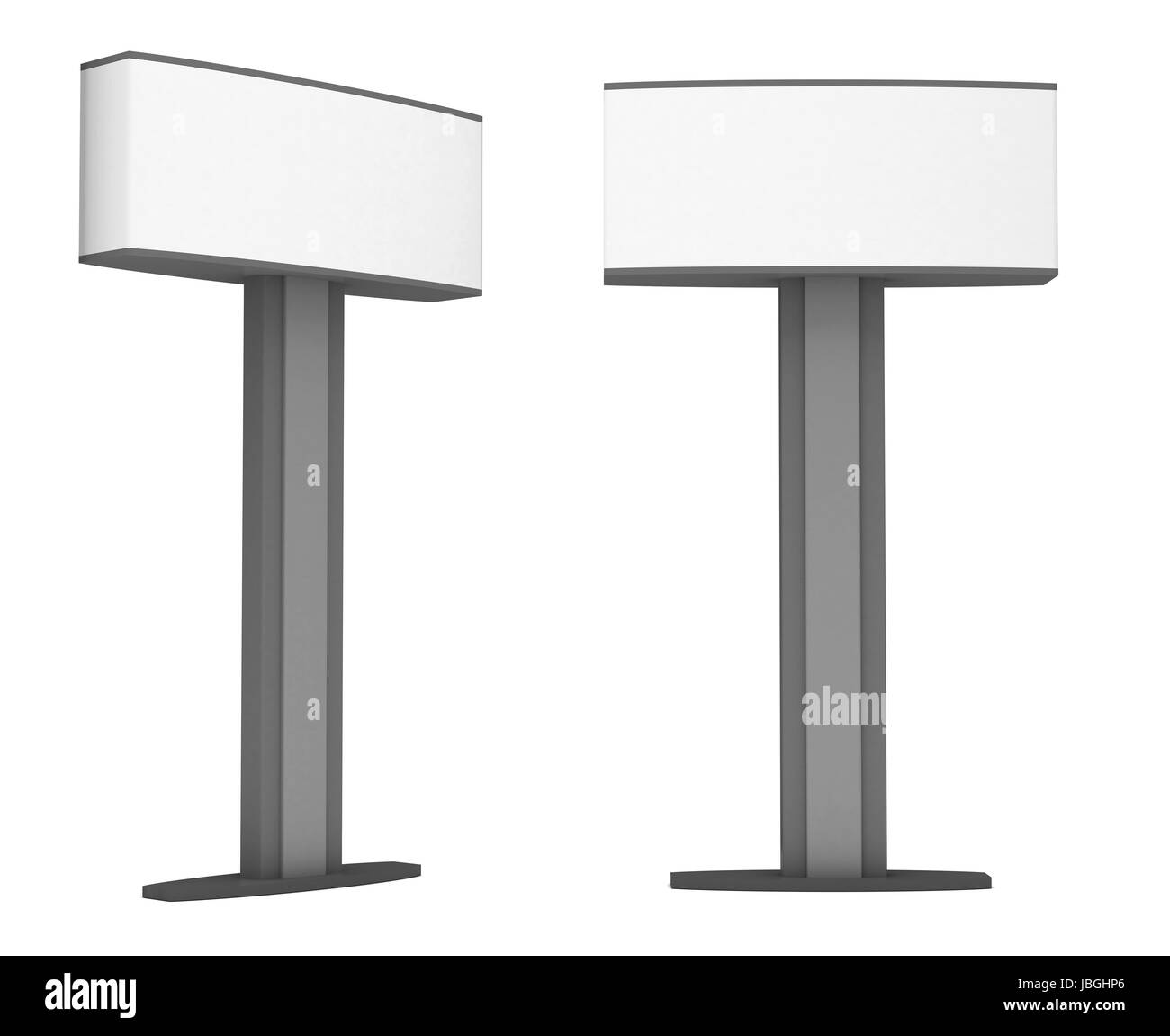 Blank Sign Tower Stock Photo - Alamy