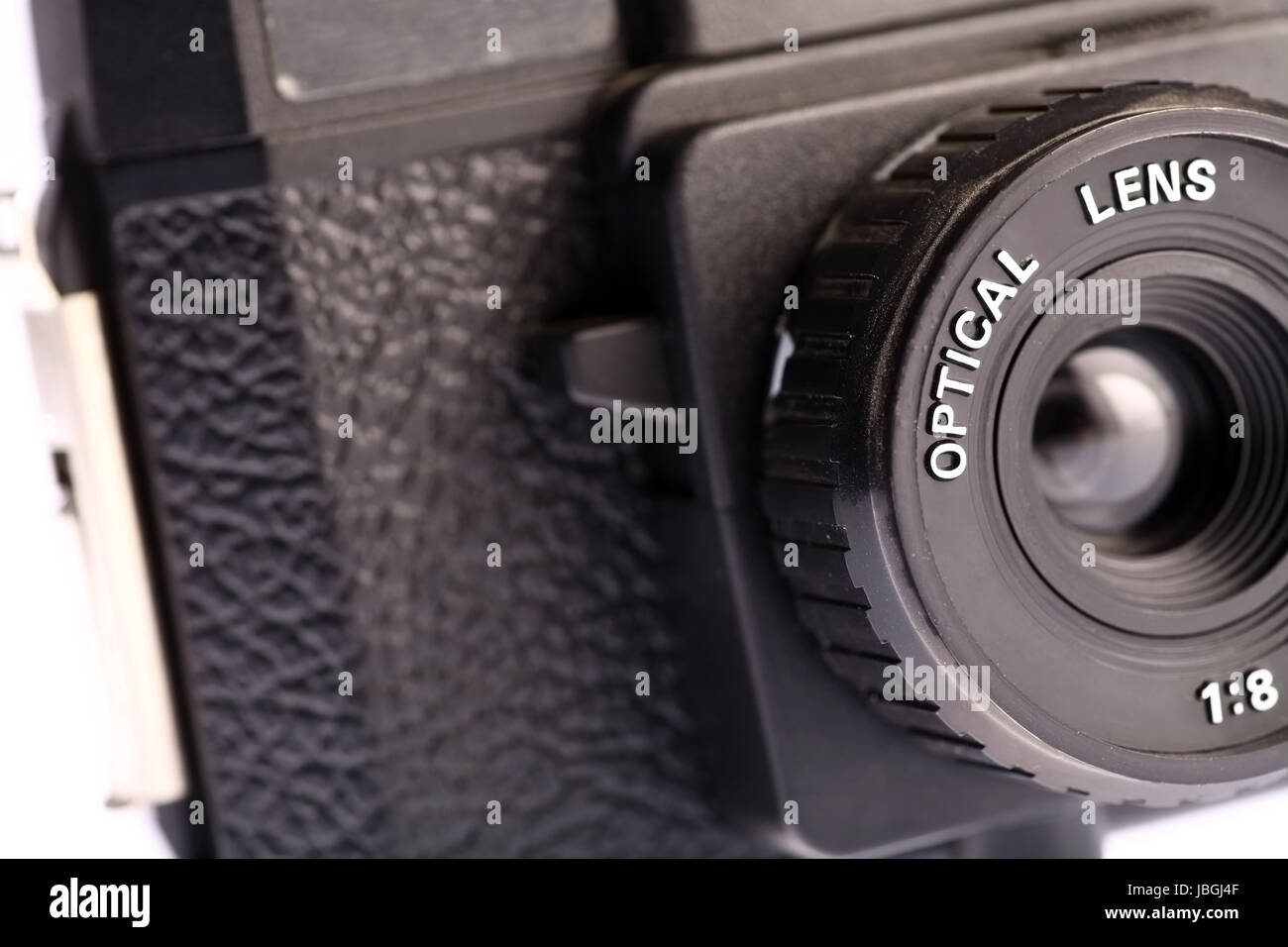 An old film plastic camera isolated on white Stock Photo - Alamy