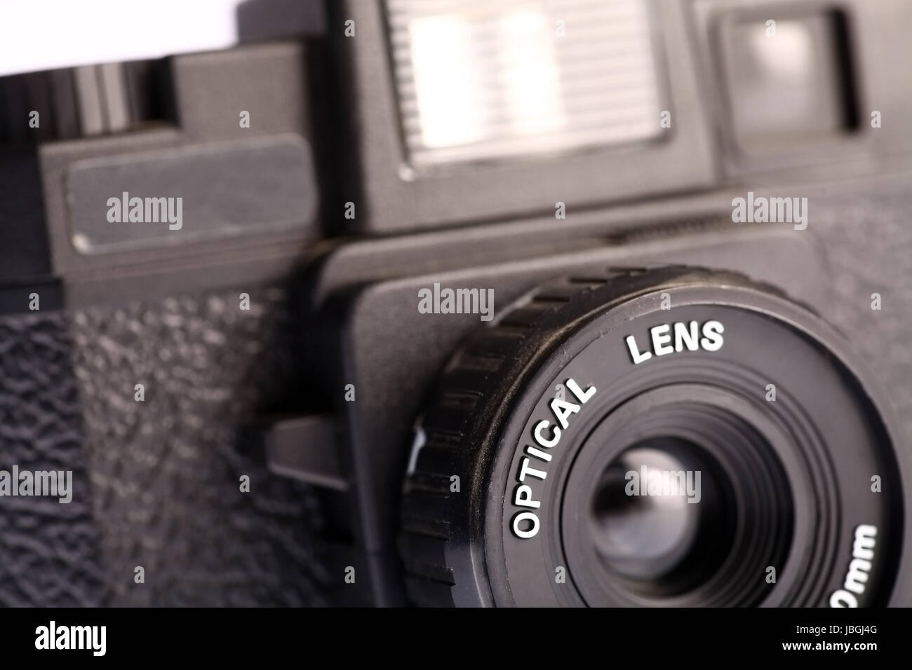 An old film plastic camera isolated on white Stock Photo - Alamy