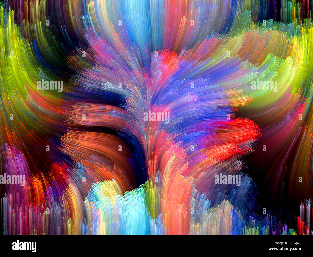 Colors In Bloom series. Design composed of fractal color textures as a ...